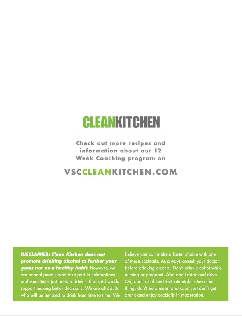 Clean Kitchen's Clean Drinkin eBook – Clean Kitchen Challenge